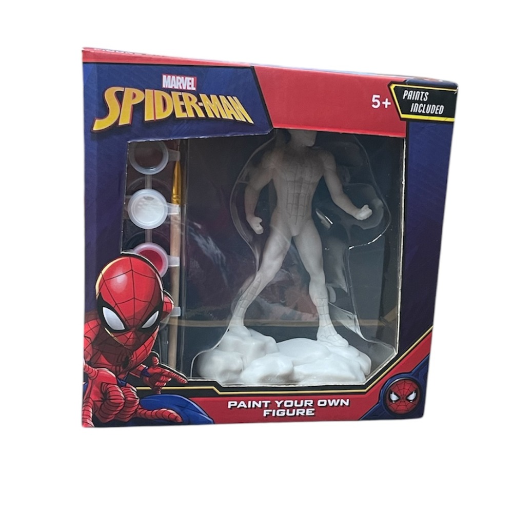 Pre-owned Marvel Spider-man Paint your own Figure - Own4Less
